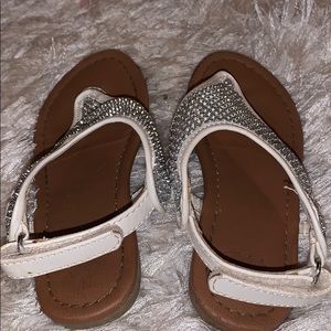 Shoes | Silver Sparkly Gemstone Sandals | Poshmark